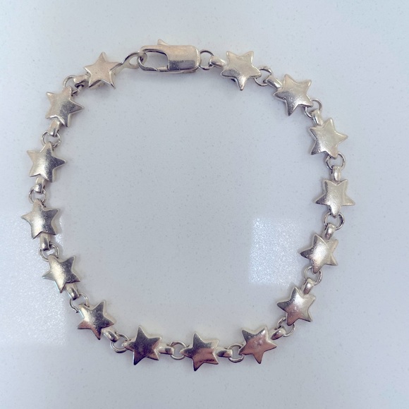 Tiffany & Co. | Jewelry | Tiffany Co Star Link Sterling Silver Bracelet Not Used Just Polished ...